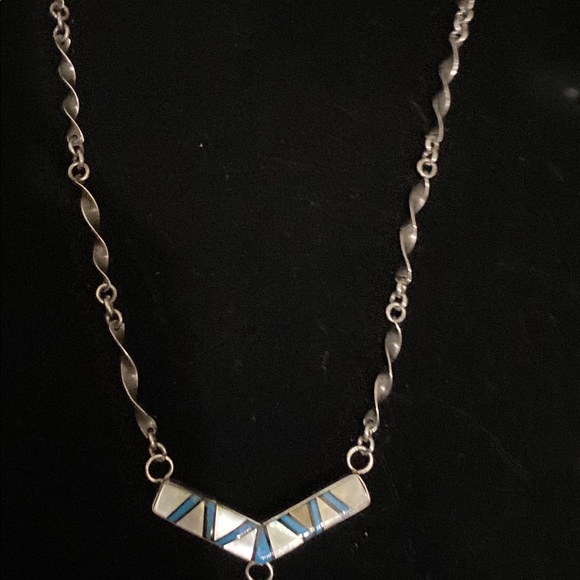 Accessories | Vintage Ssturquoisemopzuniinlay Feather | Poshmark